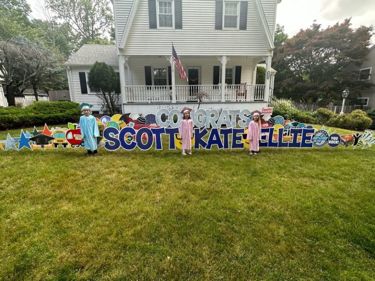 Eye-Catching, Custom Graduation Lawn Sign Project in Bergen County, NJ